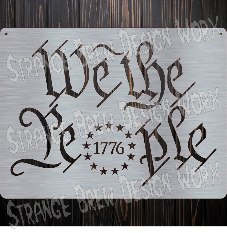 We the People DXF File Svg / Png / Pdf / Eps / Ai File Cnc Plasma ...
