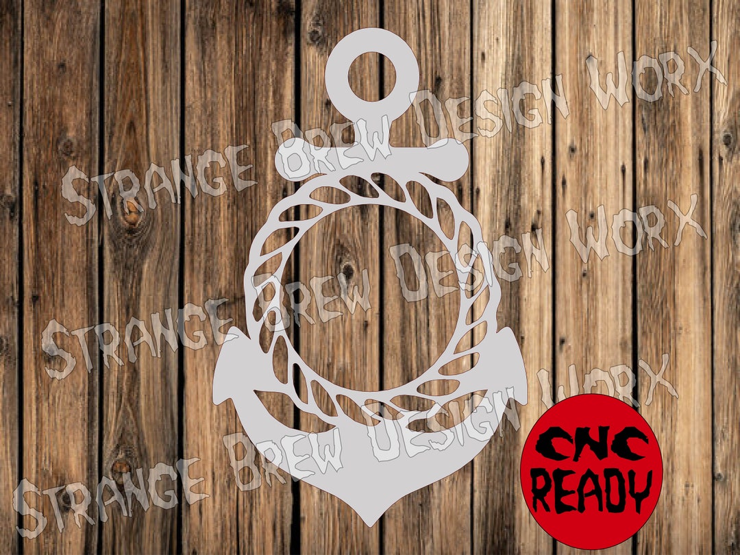 Anchor Monogram DXF File Svg / Png / Pdf / Eps / Ai File Cnc Plasma ...