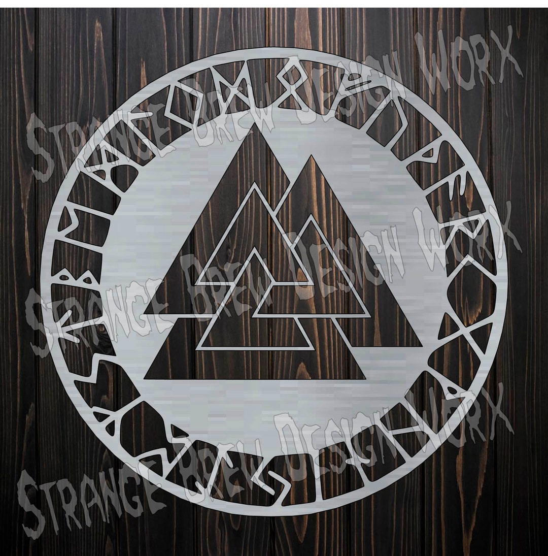 Valknut With Runes, CNC Plasma Cut File (digital Download) - Etsy