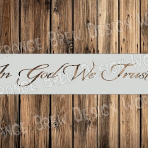 In God We Trust Lettering DXF File Svg / Png / Pdf / Eps / Ai File Cnc ...