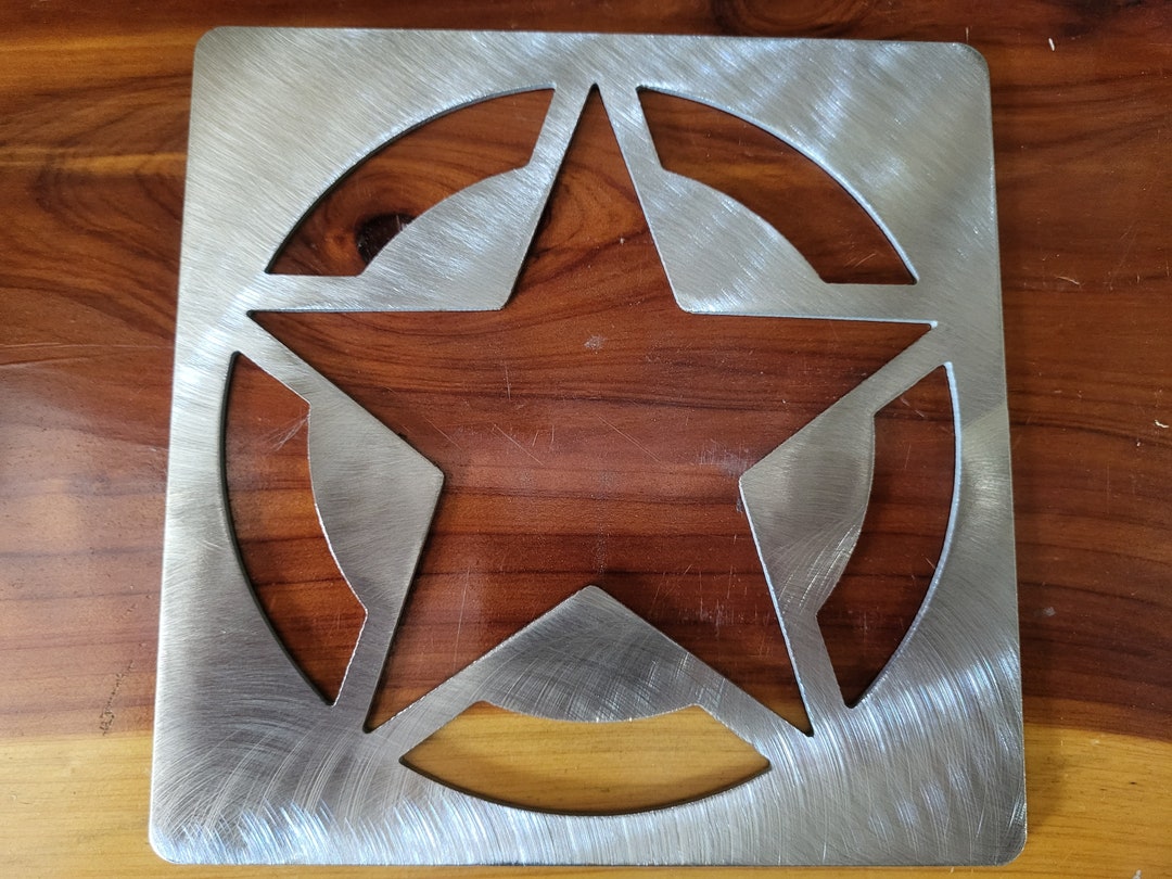 Army Star Metal Stencil, Wood Router, Painting, Wood Burning, Pattern ...