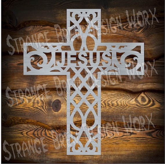 Jesus Cross DXF File Svg / Png / Pdf / Eps / Ai File Cnc - Etsy