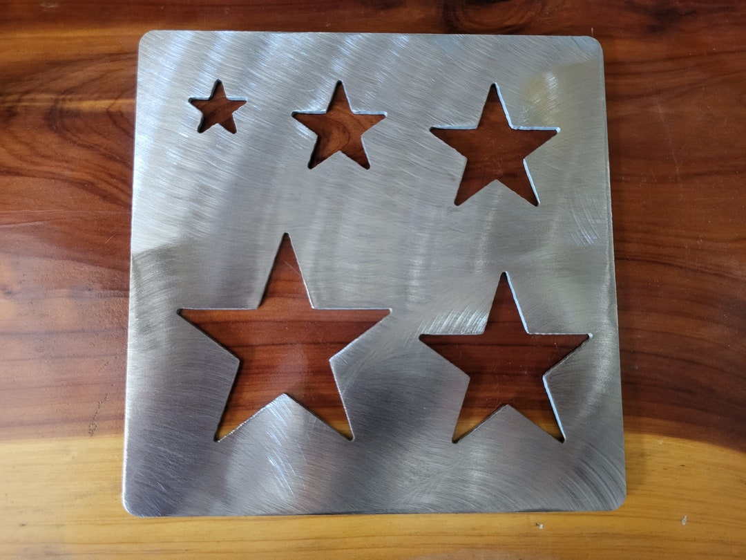 Star Stencil Metal Stencil, Wood Router, Painting, Wood Burning ...