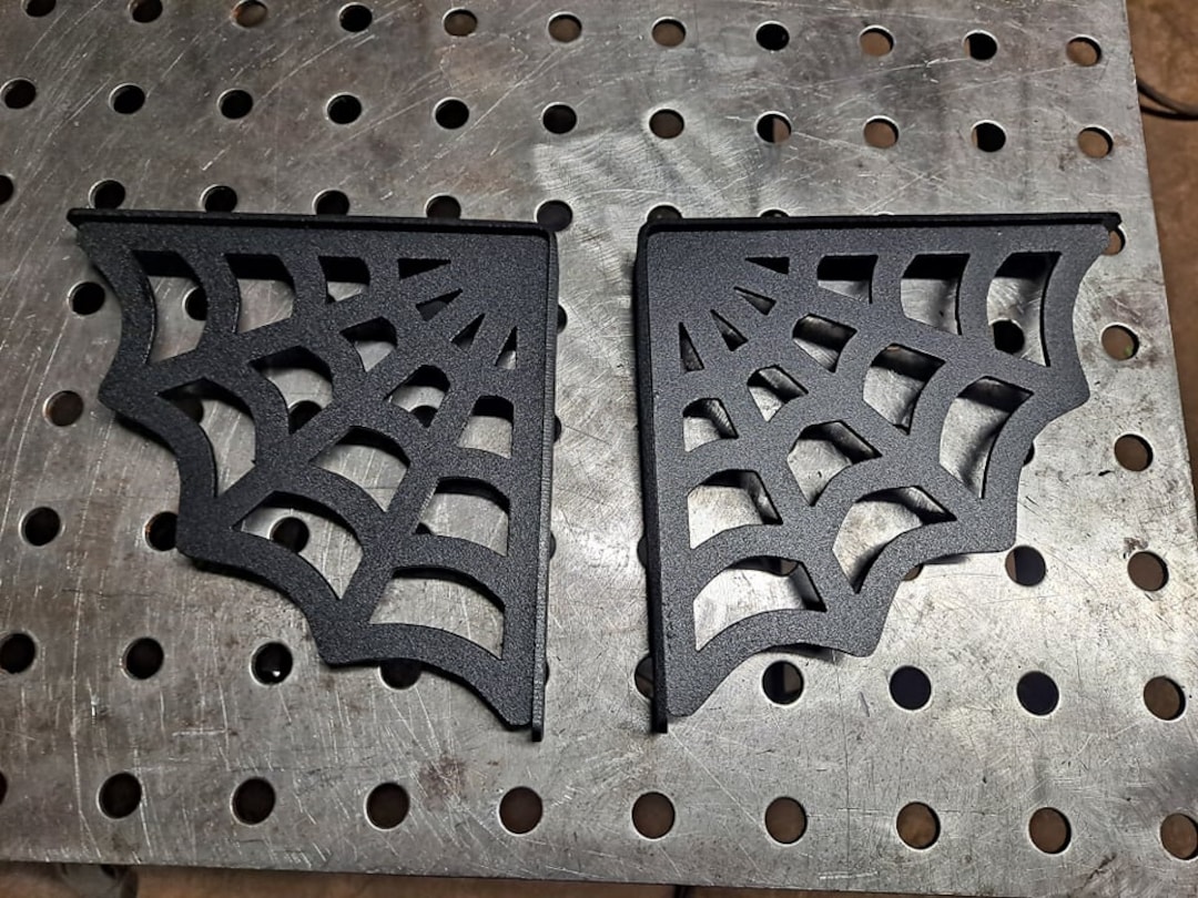 Spider Web Shelf Brackets Dxf Svg Cut File 8x8 Shelf Brackets Gothic ...
