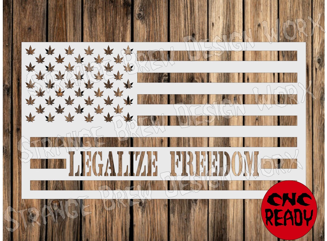 Legalize Freedom Flag Pot Leaf Flag DXF File Svg / Png / Pdf / Eps / Ai ...
