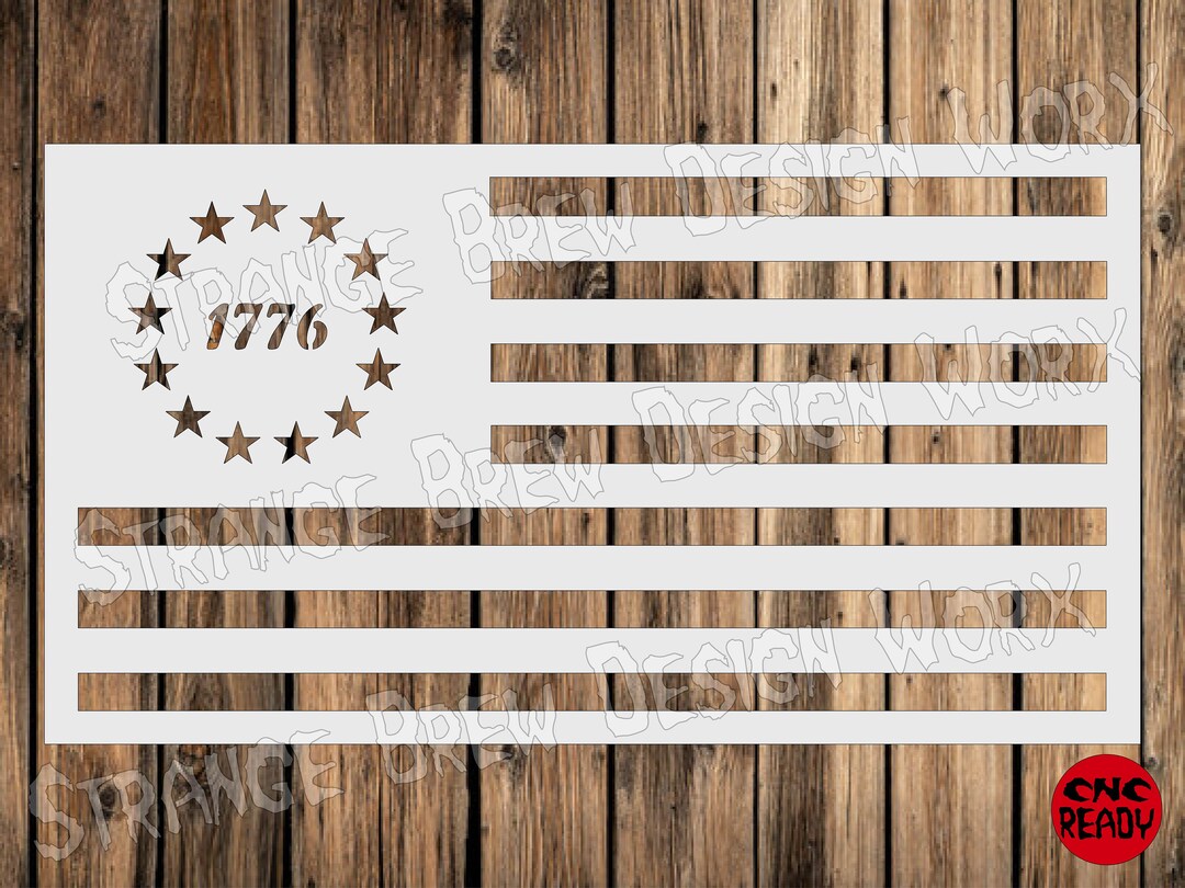 Betsy Ross Flag DXF File Svg / Png / Pdf / Eps / Ai File Cnc Plasma ...