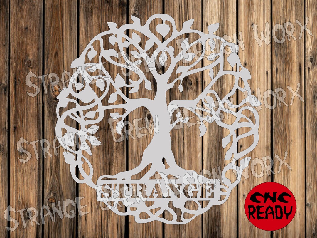 Tree of Life Monogram DXF File Svg / Png / Pdf / Eps / Ai File Cnc ...