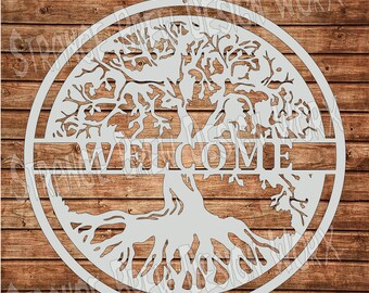 CNC Tree DXF File - Etsy