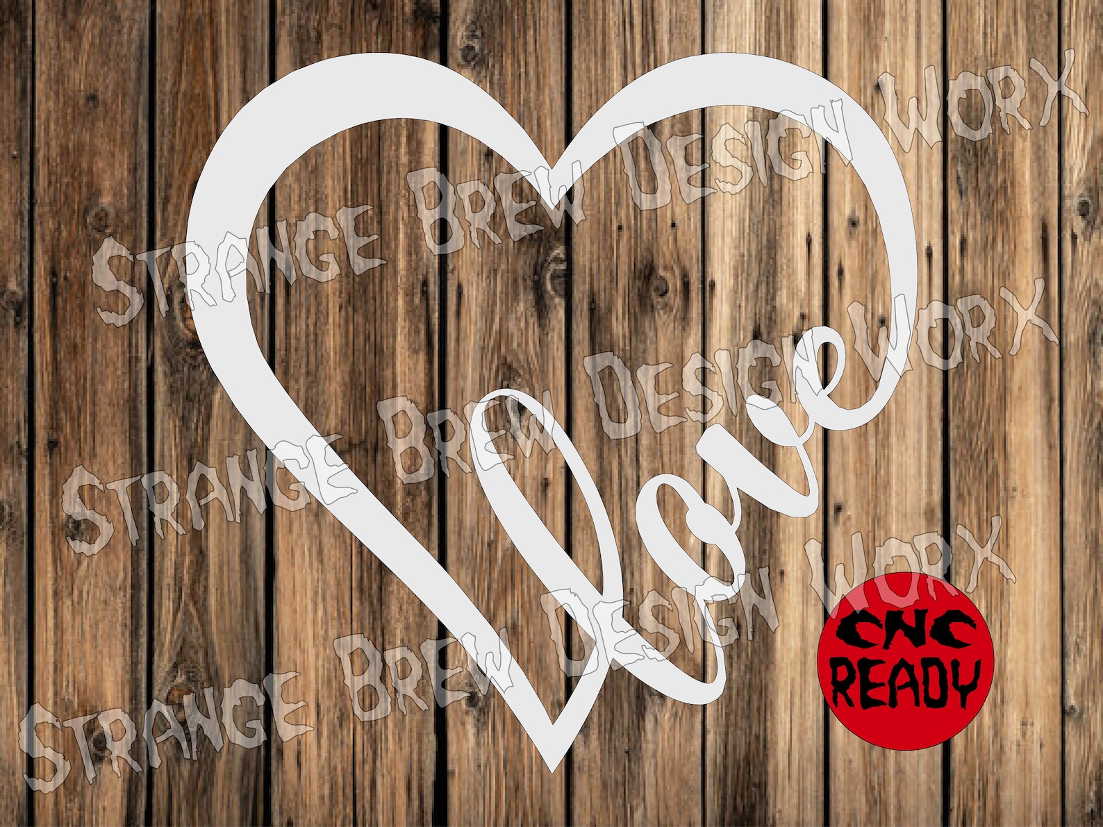 Love Heart Script DXF File Svg / Png / Pdf / Eps / Ai File Cnc - Etsy