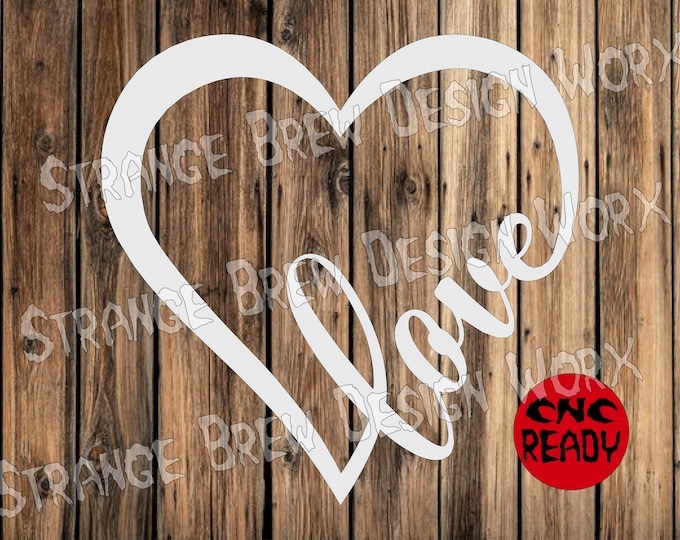 Hearts and Love Signs-dxf Files and SVG Cut Ready for Cnc Machines ...
