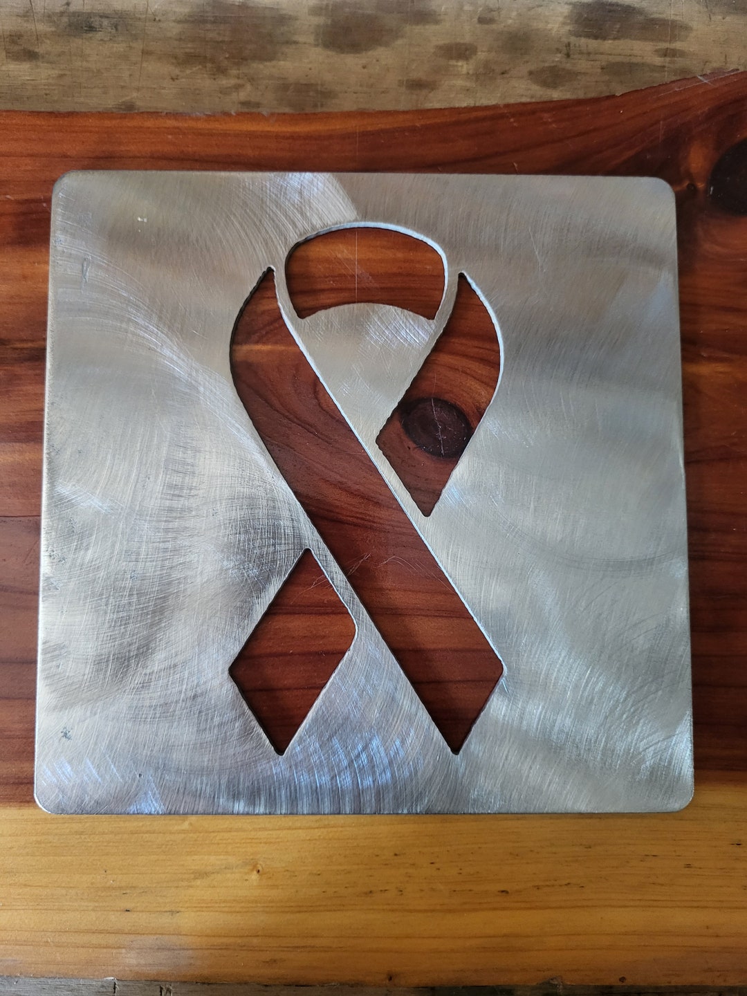 Awareness Ribbon Stencil Metal Stencil, Wood Router, Painting, Wood ...