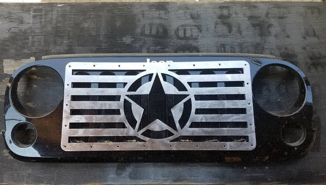 Fits Jeep Wrangler JK JKU Grill Dxf Svg File Cut File Cnc - Etsy
