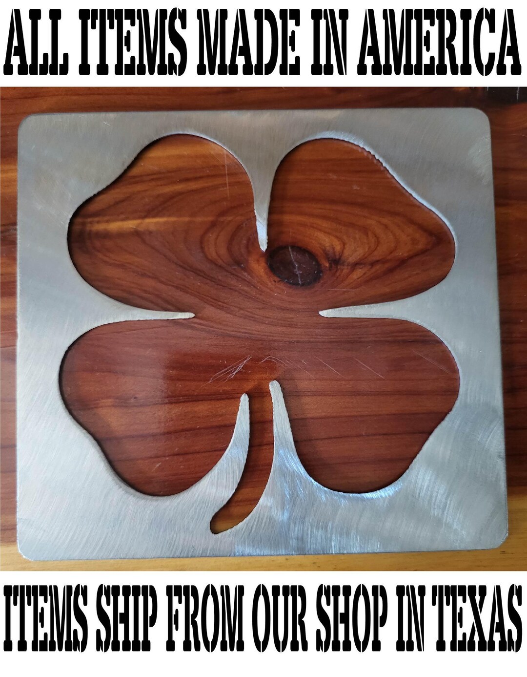 4 Leaf Clover Stencil Metal Stencil, Wood Router, Painting, Wood ...