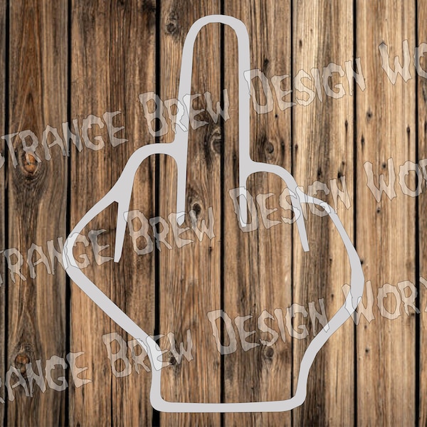 Middle Finger Dxf Files - Etsy