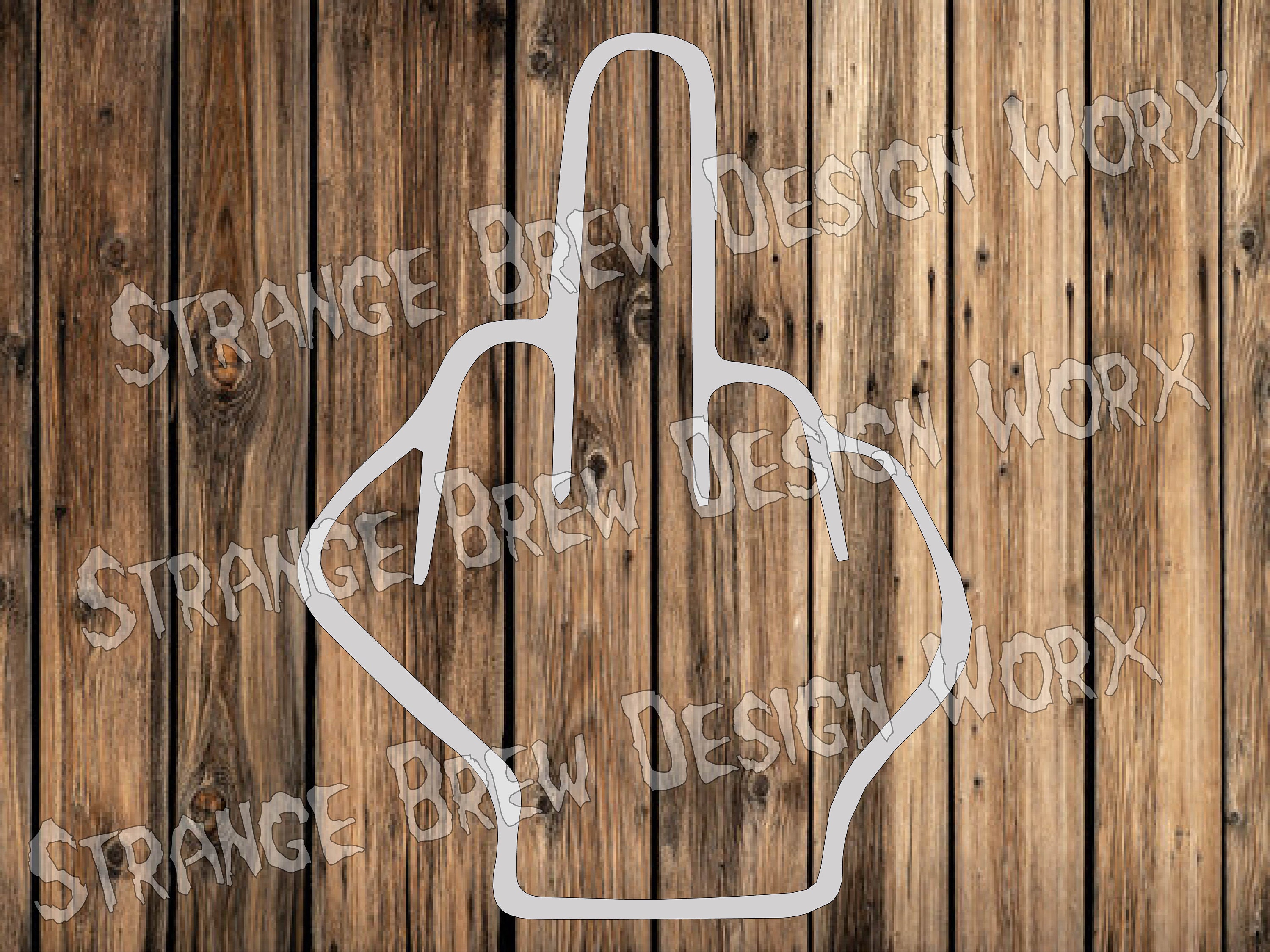 Middle Finger DXF File Svg / Png / Pdf / Eps / Ai File Cnc - Etsy Canada