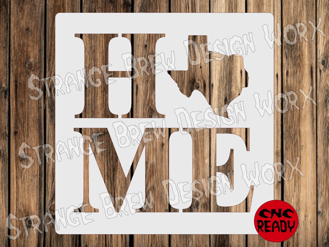 Texas Home Sign Home DXF File Svg / Png / Pdf / Eps / Ai File Cnc ...