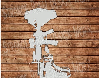 Fallen Soldier Cross - Etsy