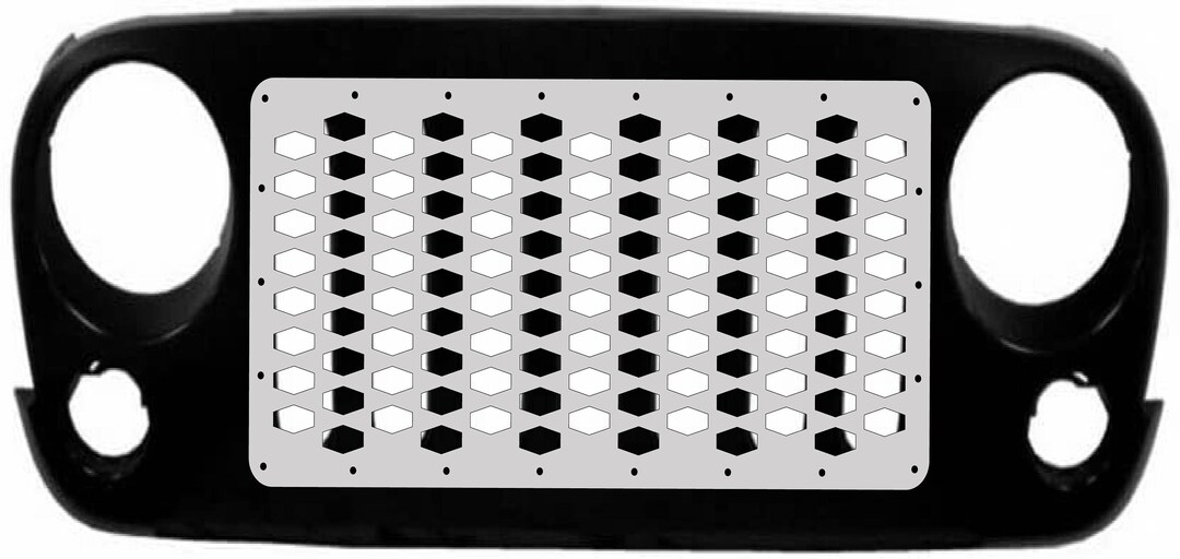 Fits Jeep Wrangler: JK JKU Grill Dxf Svg File Cut File Cnc Plasma Jeep ...