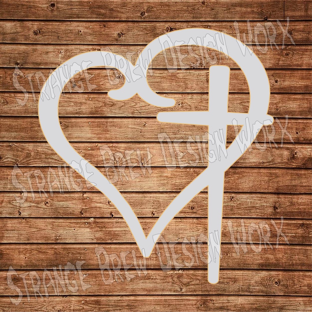 Heart With Cross SVG, CNC Plasma Cut File (digital Download) - Etsy UK