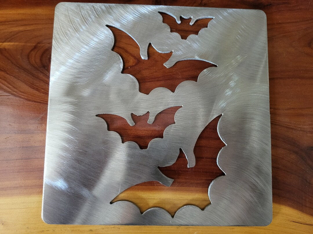 Bats Stencil Metal Stencil, Wood Router, Painting, Wood Burning ...