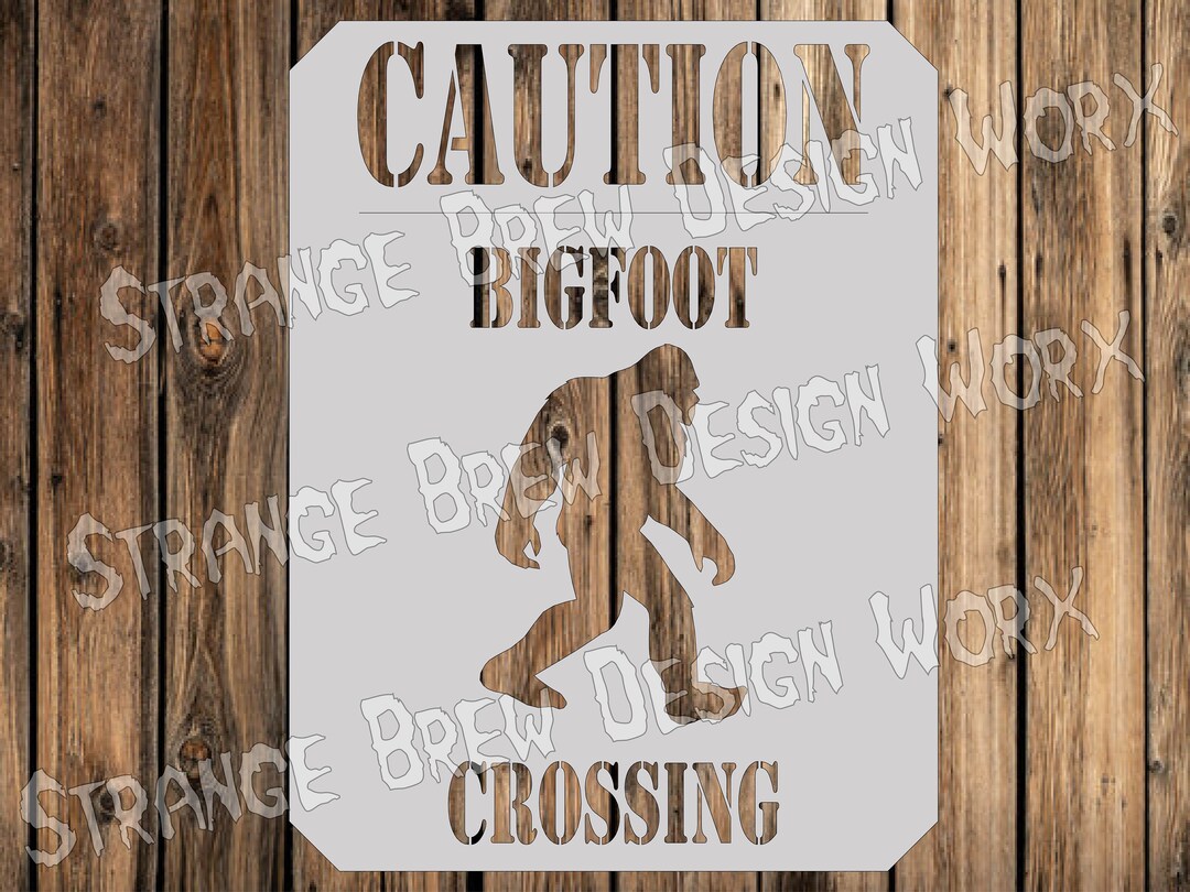 Bigfoot Crossing Sign, CNC Plasma Cut File (digital Download) - Etsy