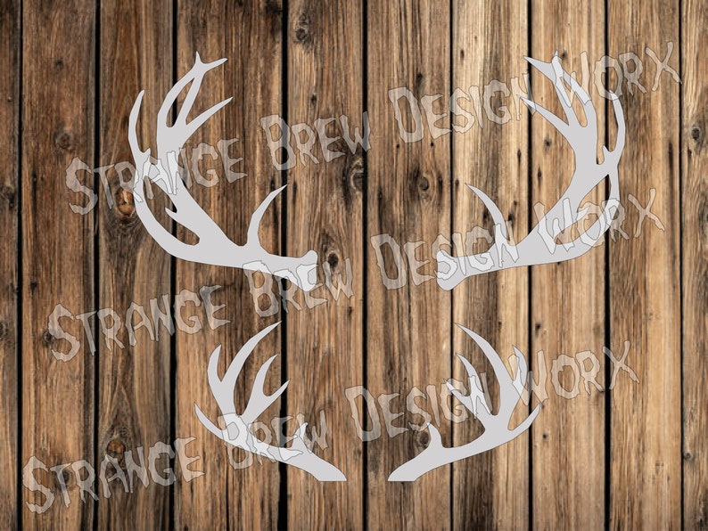 Deer Antlers DXF File Svg / Png / Pdf / Eps / Ai File Cnc Plasma, Vinyl ...