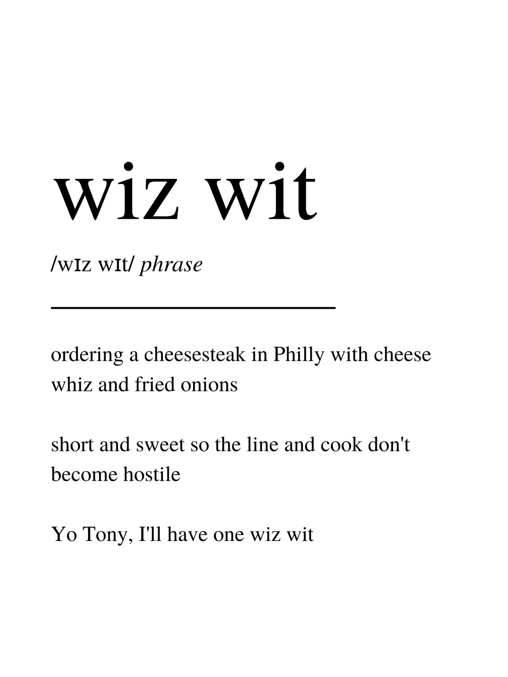 Wiz Wit Print Instant Digital Download Printable Philadelphia Artwork ...
