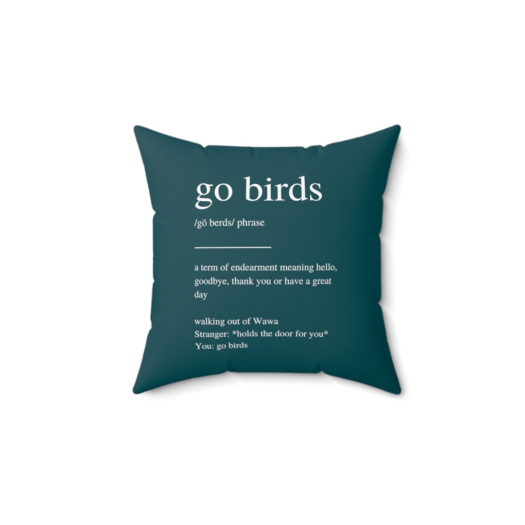 Go Birds Definition Pillow | Philadelphia Eagles Fan Gift - Etsy