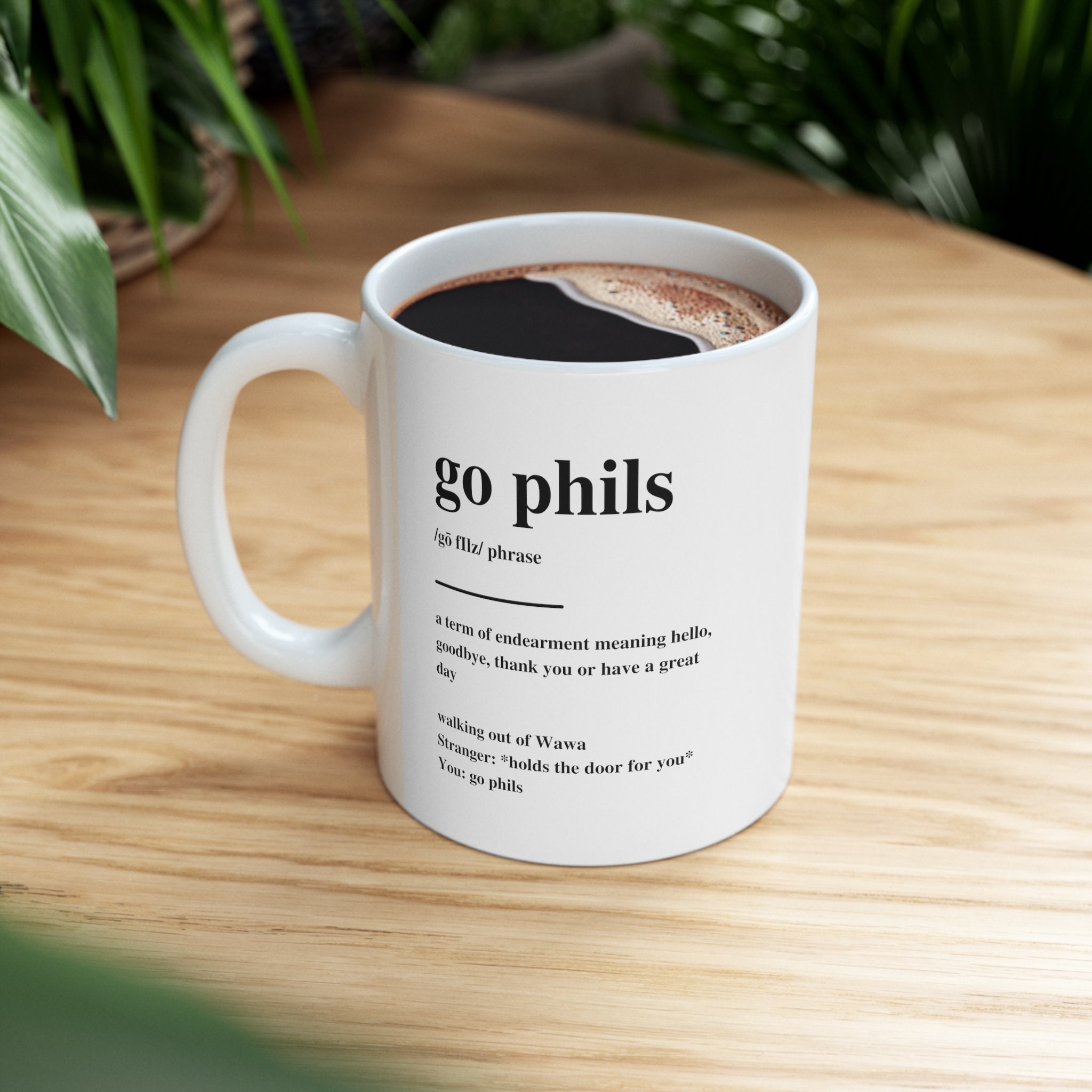 Go Phils Definition Coffee Mug Philadelphia Phillies Philly Gifts ...