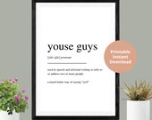 Youse Guys Print Instant Digital Download Printable - Etsy