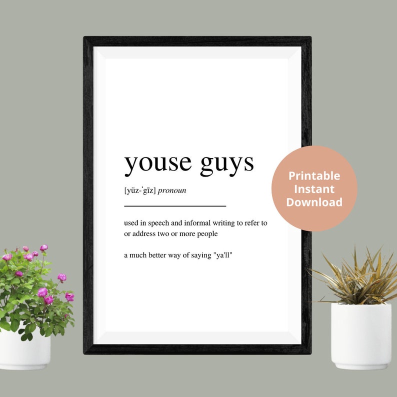 Youse Guys Print Instant Digital Download Printable Philadelphia ...