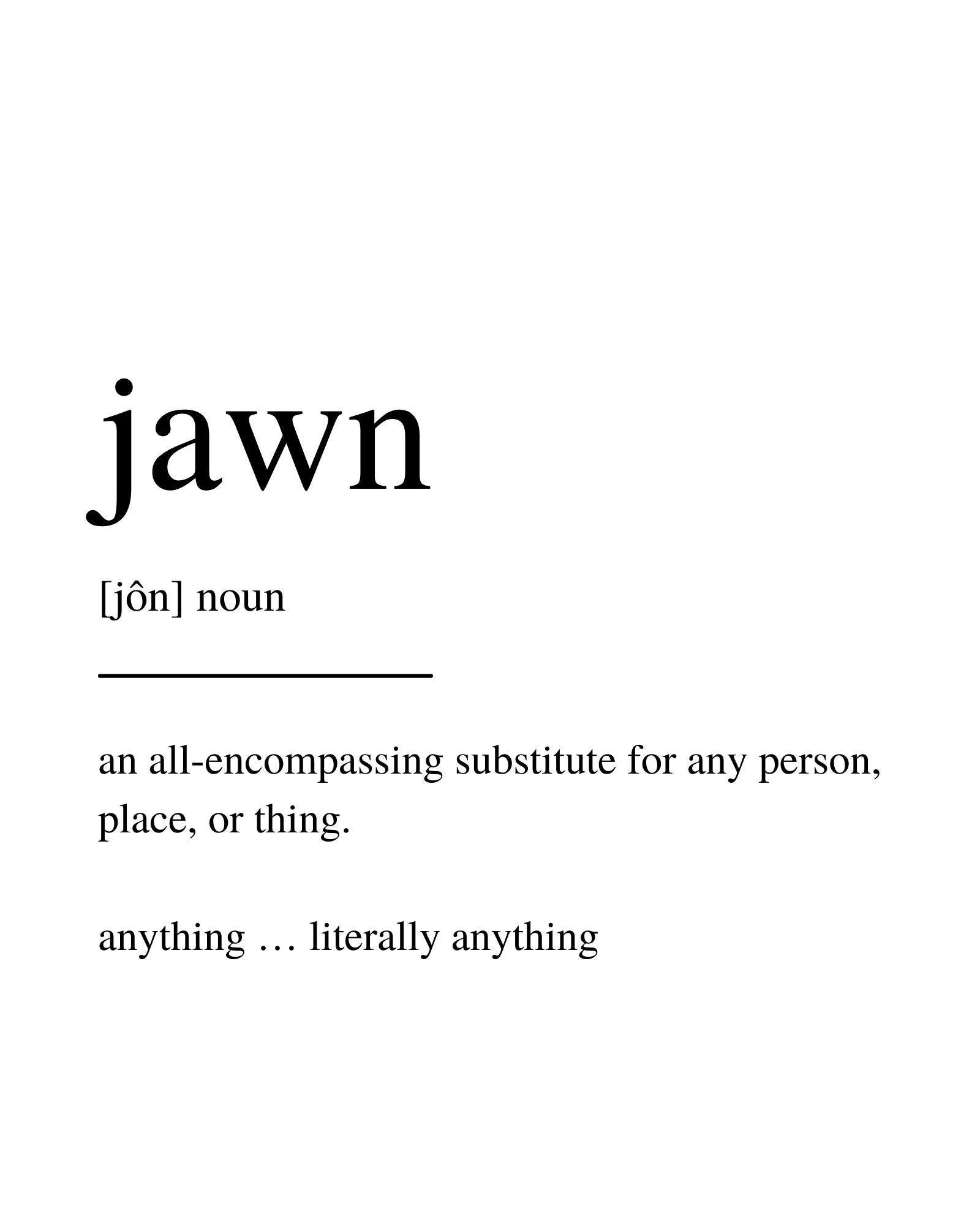 Jawn Print | Instant Digital Download | Printable | Philadelphia ...