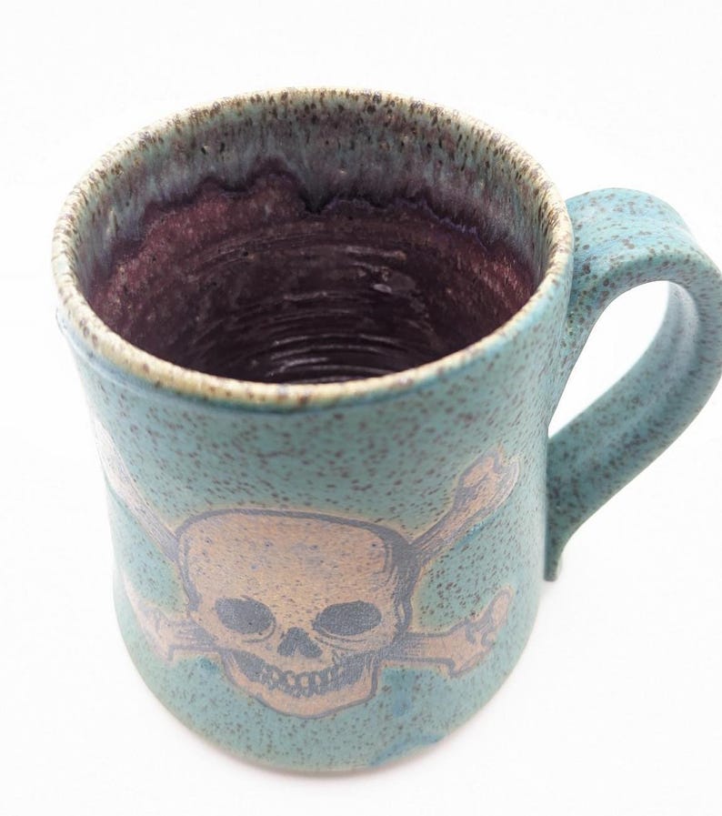 Skull and Crossbones Mug - Etsy