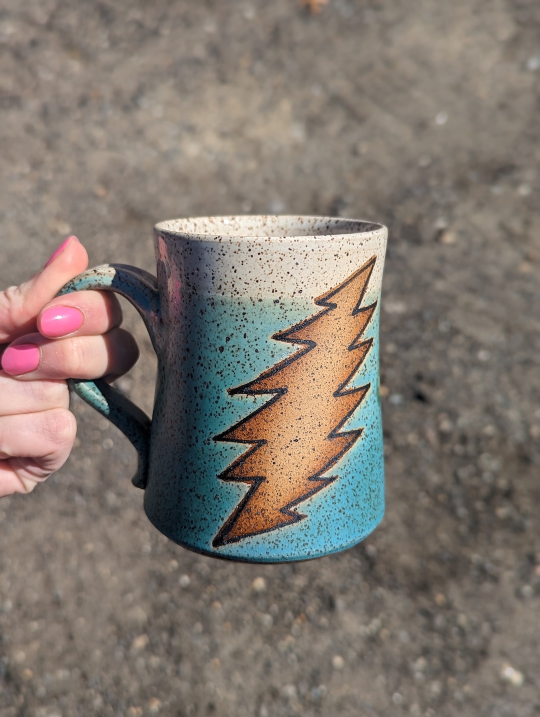 Grateful Dead Lightning Bolt Mug - Etsy