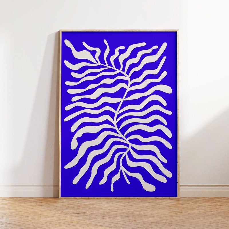 Cobalt Blue Wall Art - Etsy
