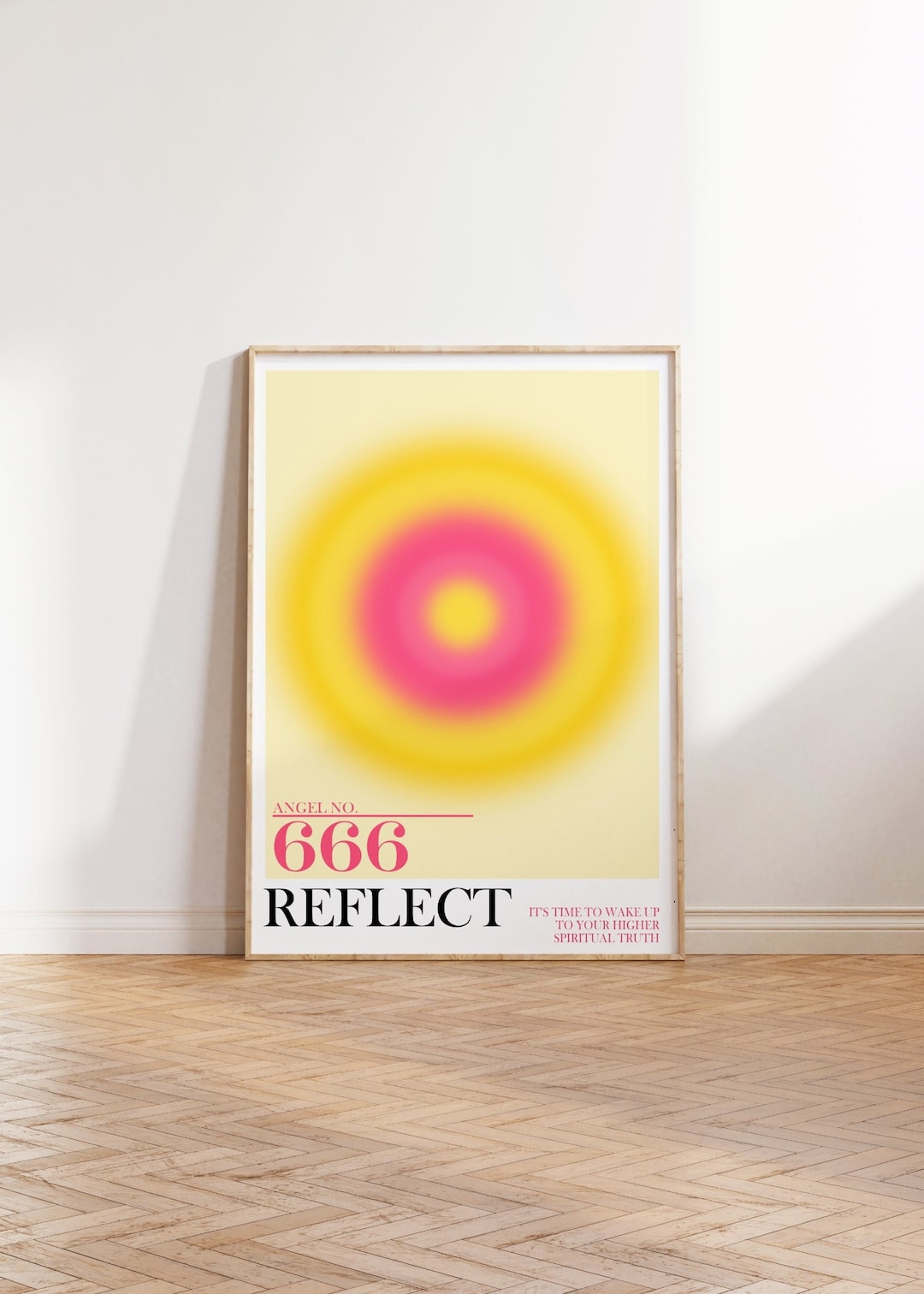 666 Reflect Angel Number Aura Poster Gradient Aura Poster - Etsy
