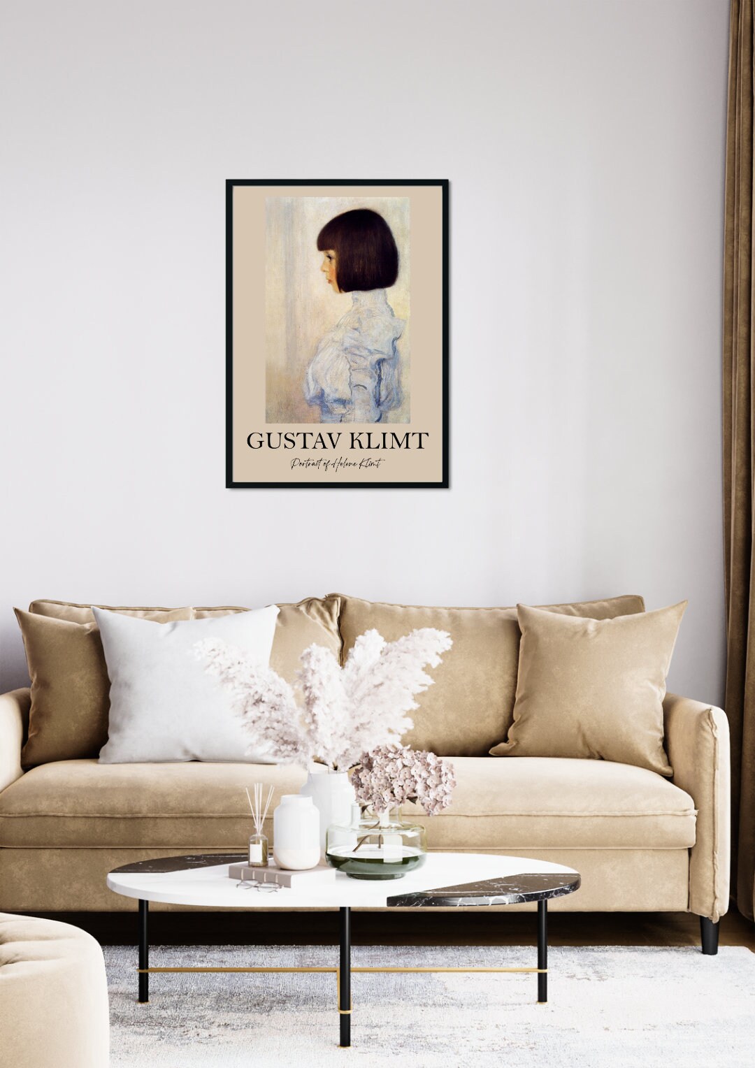 Gustav Klimt Portrait of Helene Klimt Poster Feminine - Etsy