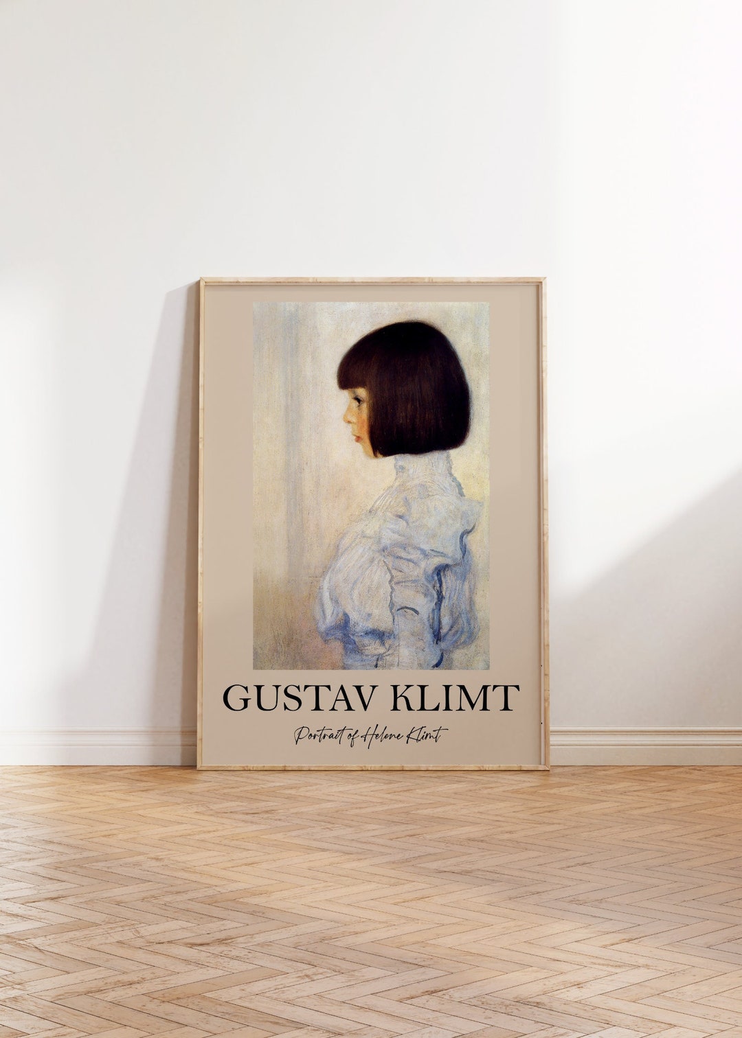 Gustav Klimt Portrait of Helene Klimt Poster, Feminine Portrait, Klimt ...