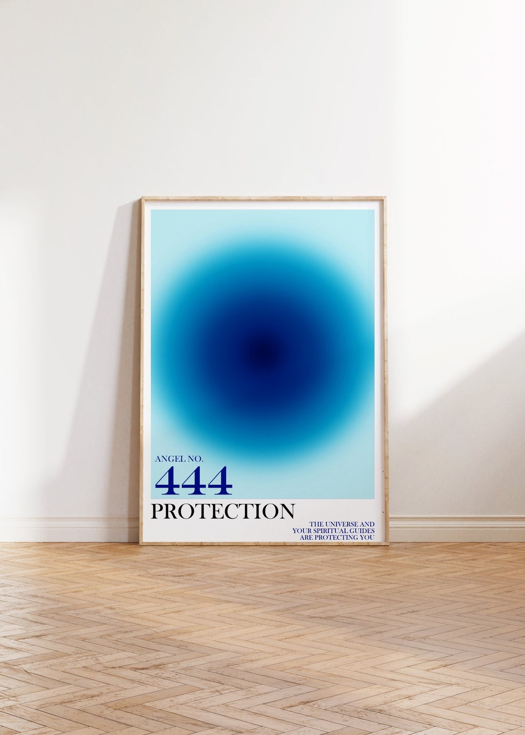 444 Angel Number Protection Aura Poster, Gradient Aura Poster, 444 ...
