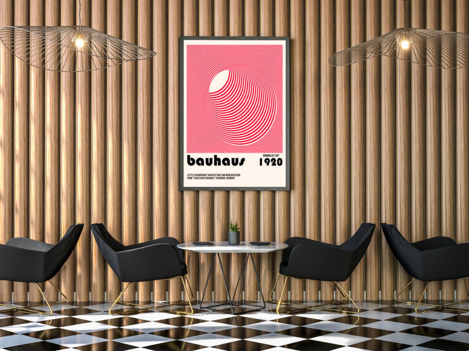 Bauhaus Line Art Design Poster Bauhaus Exhibition Poster - Etsy