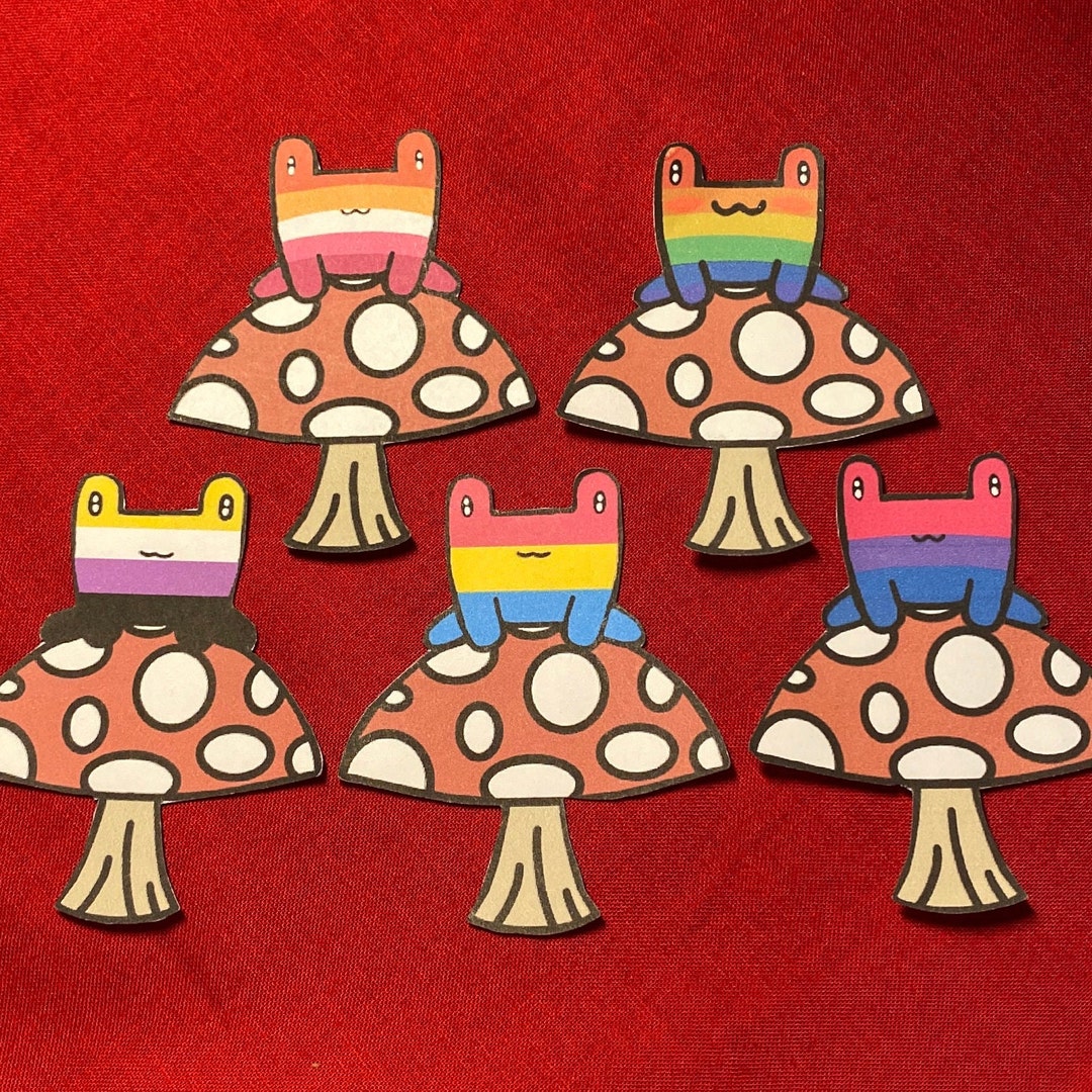 LGBTQIA Frog Stickers pride, Non-binary, Bisexual, Lesbian, Pansexual ...