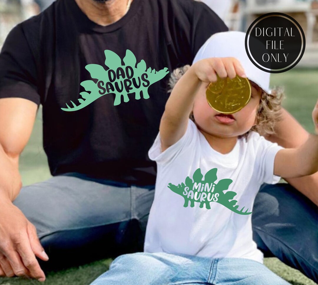 Dadsaurus SVG Minisaurus SVG Daddy and Me Svg Dad and - Etsy