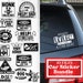 Funny Car Stickers SVG Bundle, Hand Lettered Car Quotes Svg, Sarcastic ...
