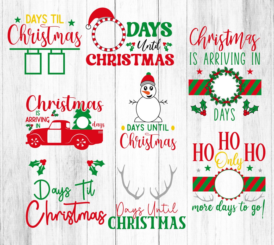 Christmas Countdown SVG Bundle Christmas Svg Christmas - Etsy Canada