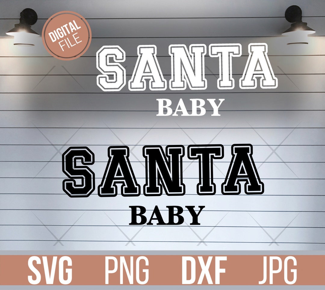 Santa Baby SVG Merry Christmas Svg Christmas Svg First - Etsy