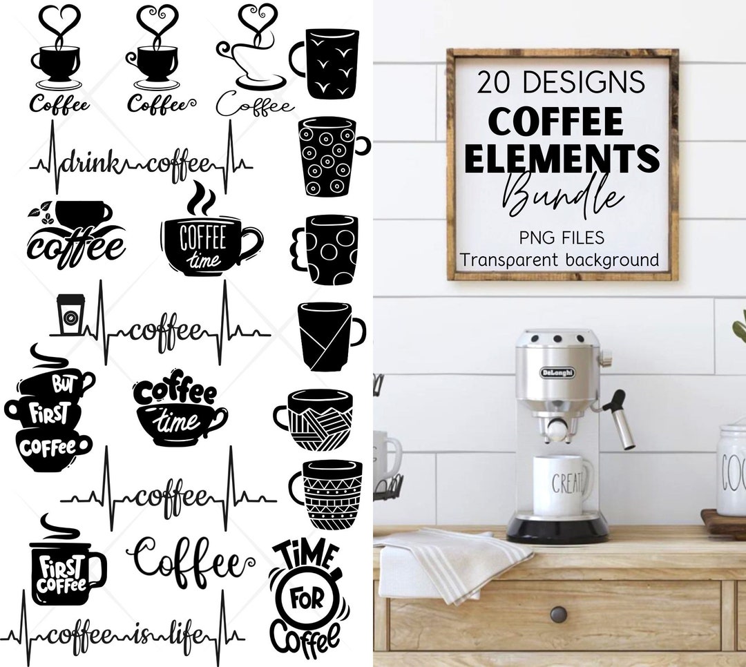 Coffee Bundle, Coffee Cup Png, Coffee Mug Png, Coffee Clipart, Coffee ...