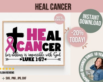 Breast Cancer Svg, Christian Svg, Religious Svg, Fight for a Cure Svg ...