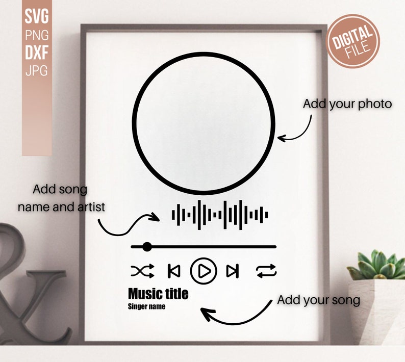 Music Player Svg Bundle Acrylic Song Art Glass Music Player - Etsy
