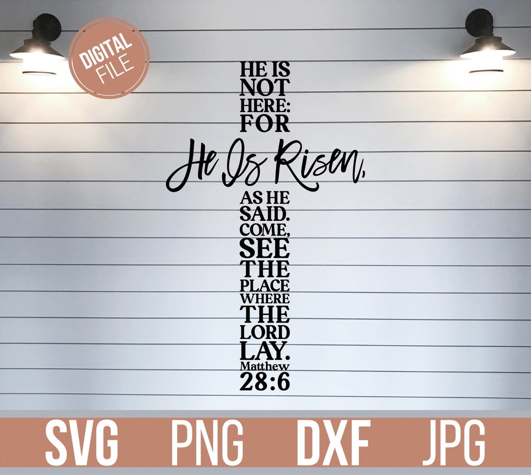 He is Risen SVG, Cross Svg, Christian Svg, Religious Svg, You Matter ...