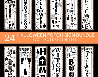 Halloween Tall Porch Sign Svg - Etsy
